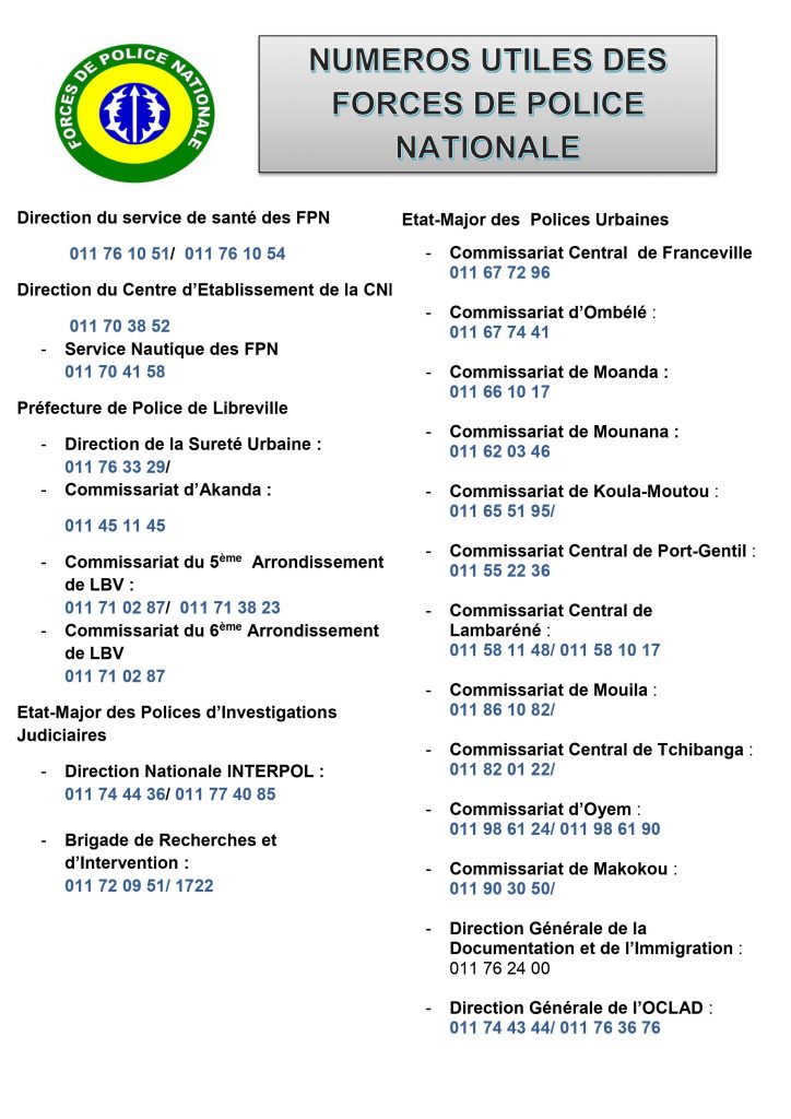 Centre d’appel – Forces de Police Nationale